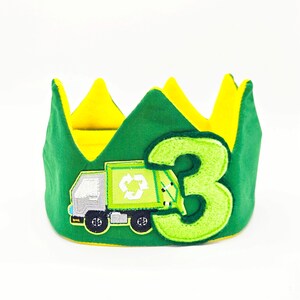 Handmade Trash Truck Birthday Crown: Personalized Fabric Party Hat - Etsy