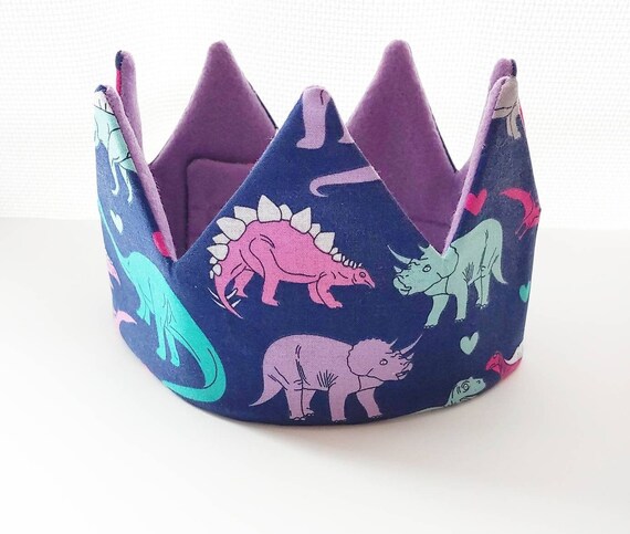 Girl Dinosaur Crown |Dinosaur Party Hat| Dinosaur Birthday Crown ...