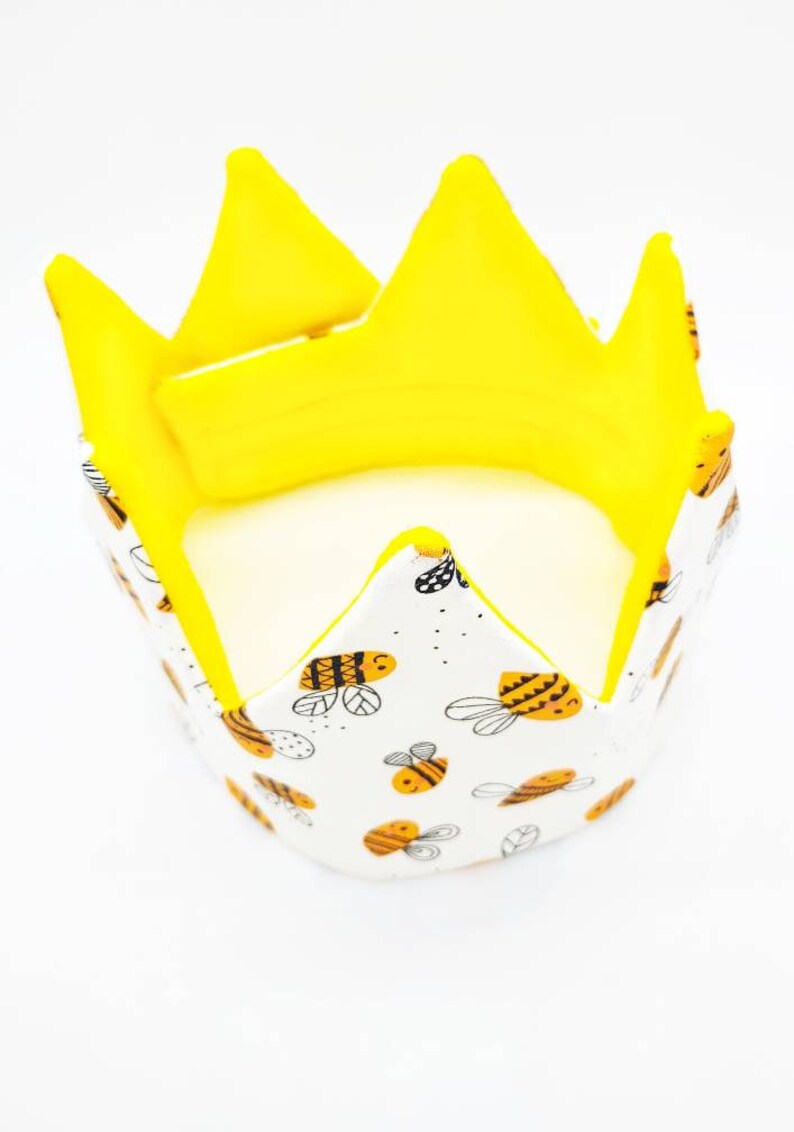 Bumble Bee Birthday Crown: Custom Cotton Felt, Reversible - Etsy
