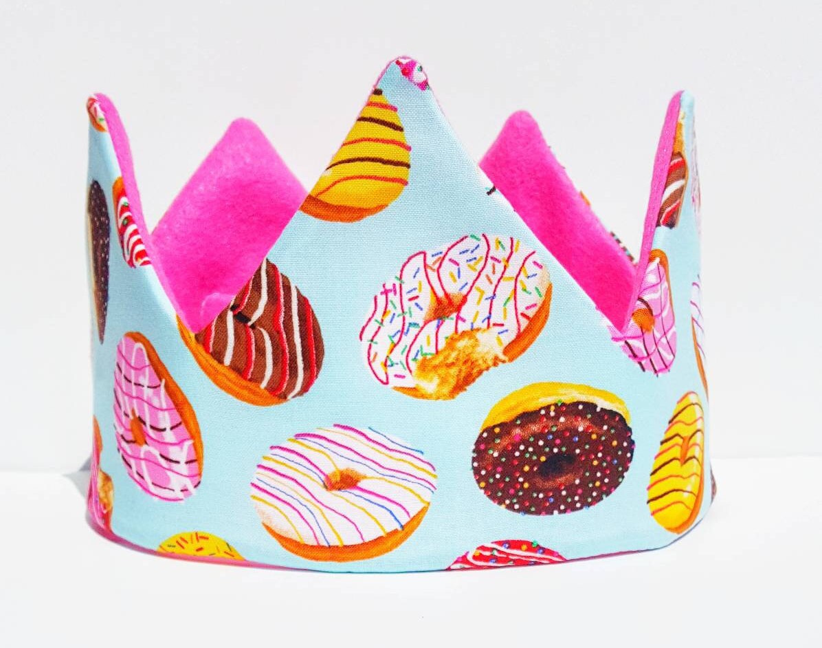 Donut Birthday/ Donut Party Crown/Party Hat/First Birthday/ | Etsy