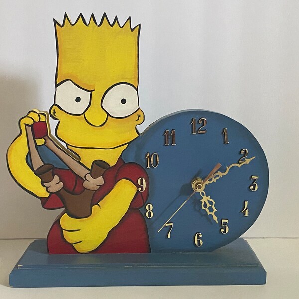 Bart Simpson Clock - Etsy