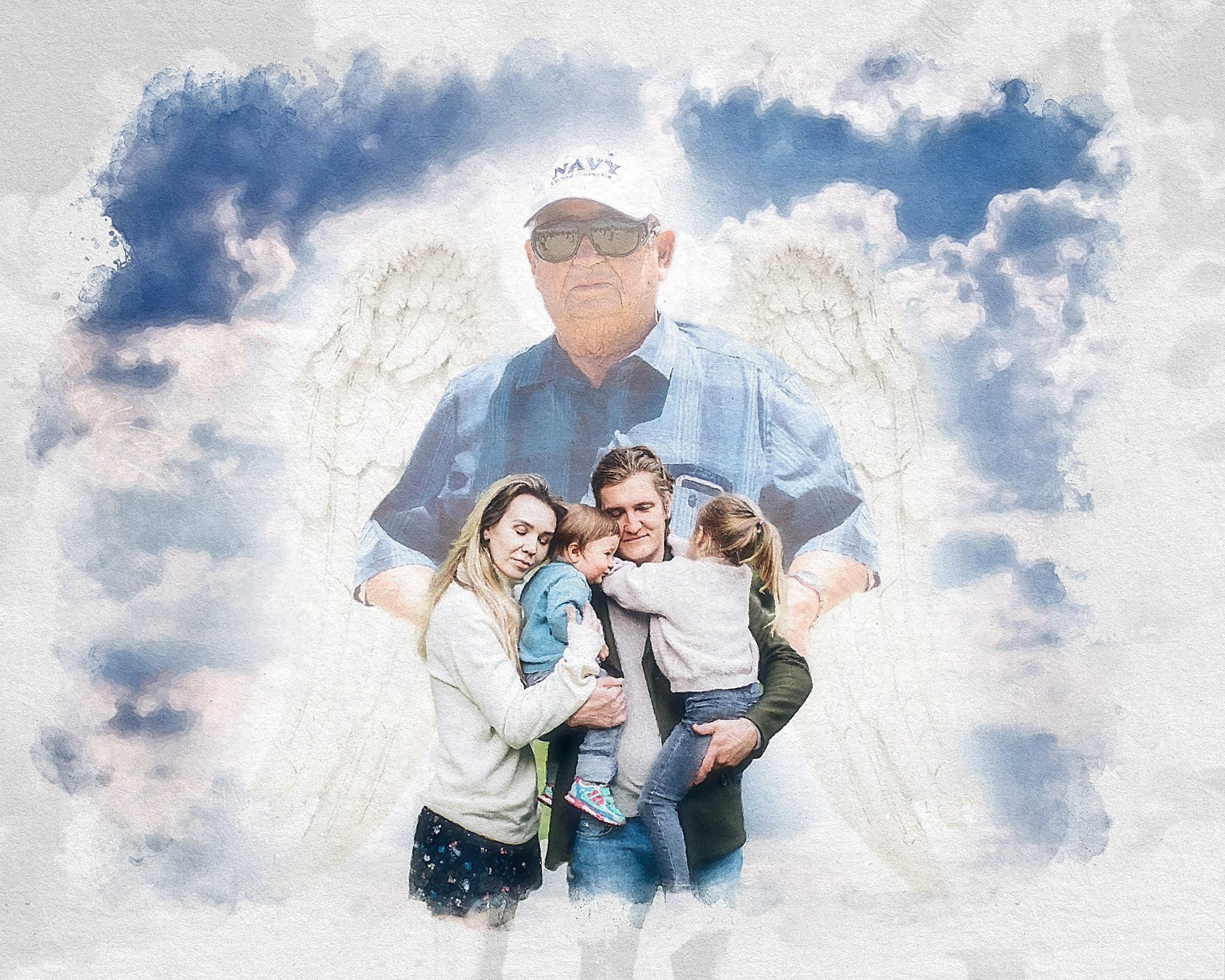 Add Angel Wings to Family Photo add Angel Wings to Lost Loved - Etsy