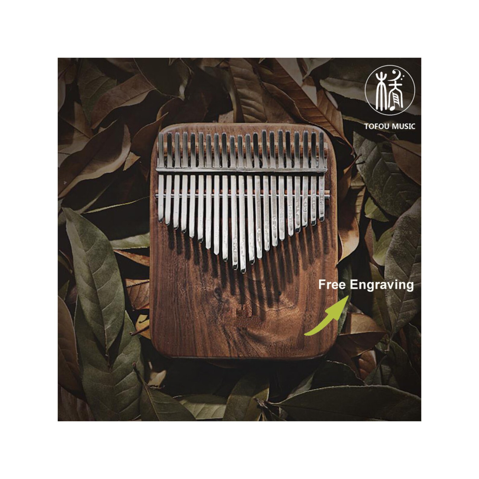 Customized Kalimba 21 Keys Thumb Piano Set black Walnut Wood | Etsy