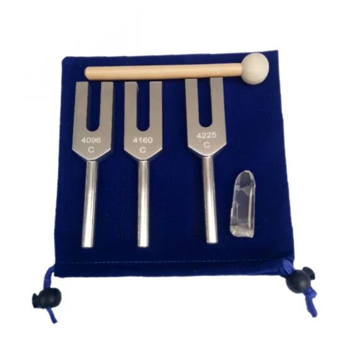 Angel Tuning Fork Set 4096hz4160hz4225hz for Crystal Cleansing Sound ...