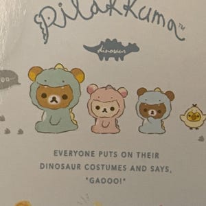 NEW San-x Rilakkuma Korilakkuma Dinosaur Fleece Plush, 16"/8” - Etsy