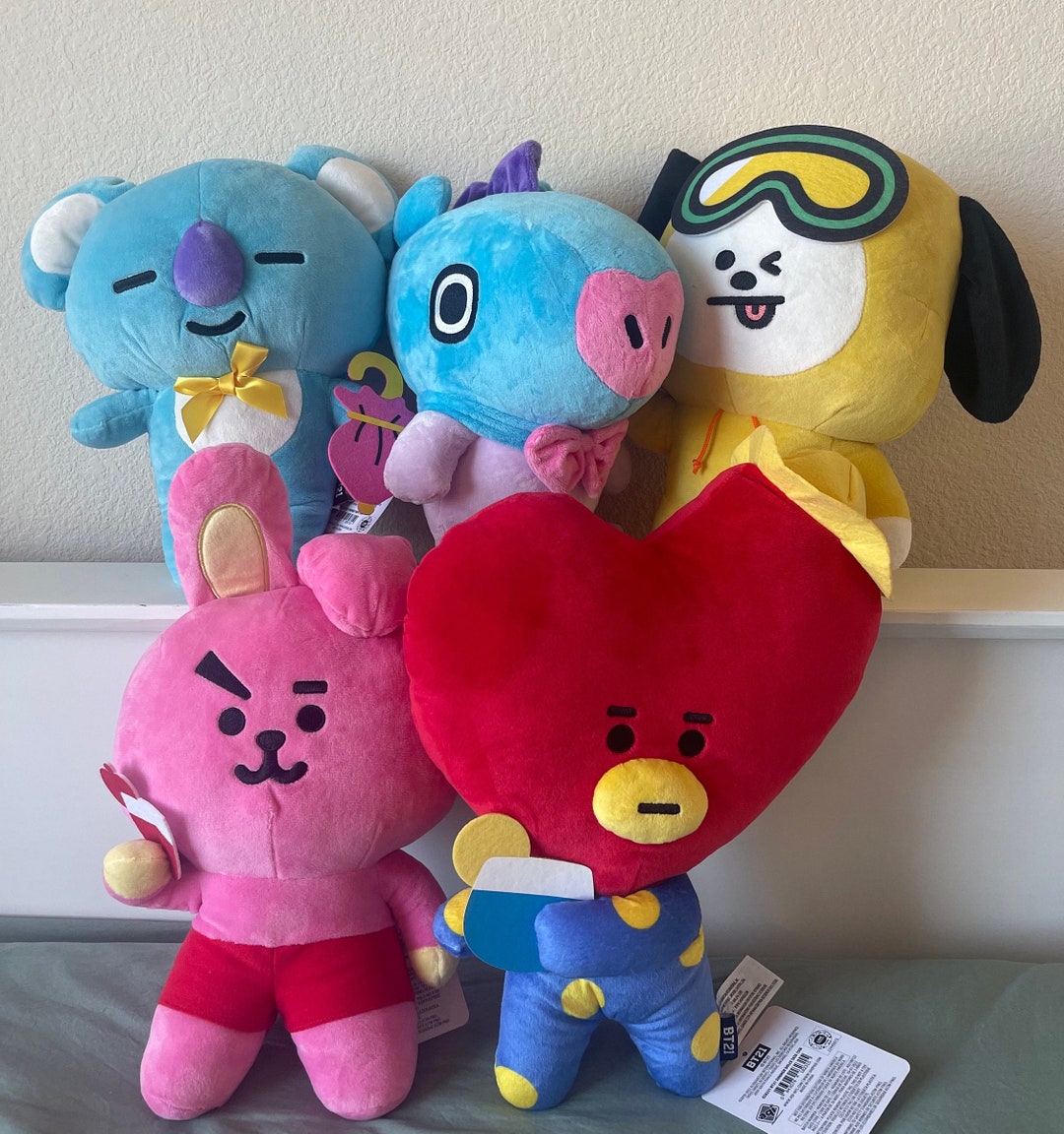 BT21 Plushie – Koya, RJ, Shooky, Mang, Chimmy, Cooky, Tata - Etsy