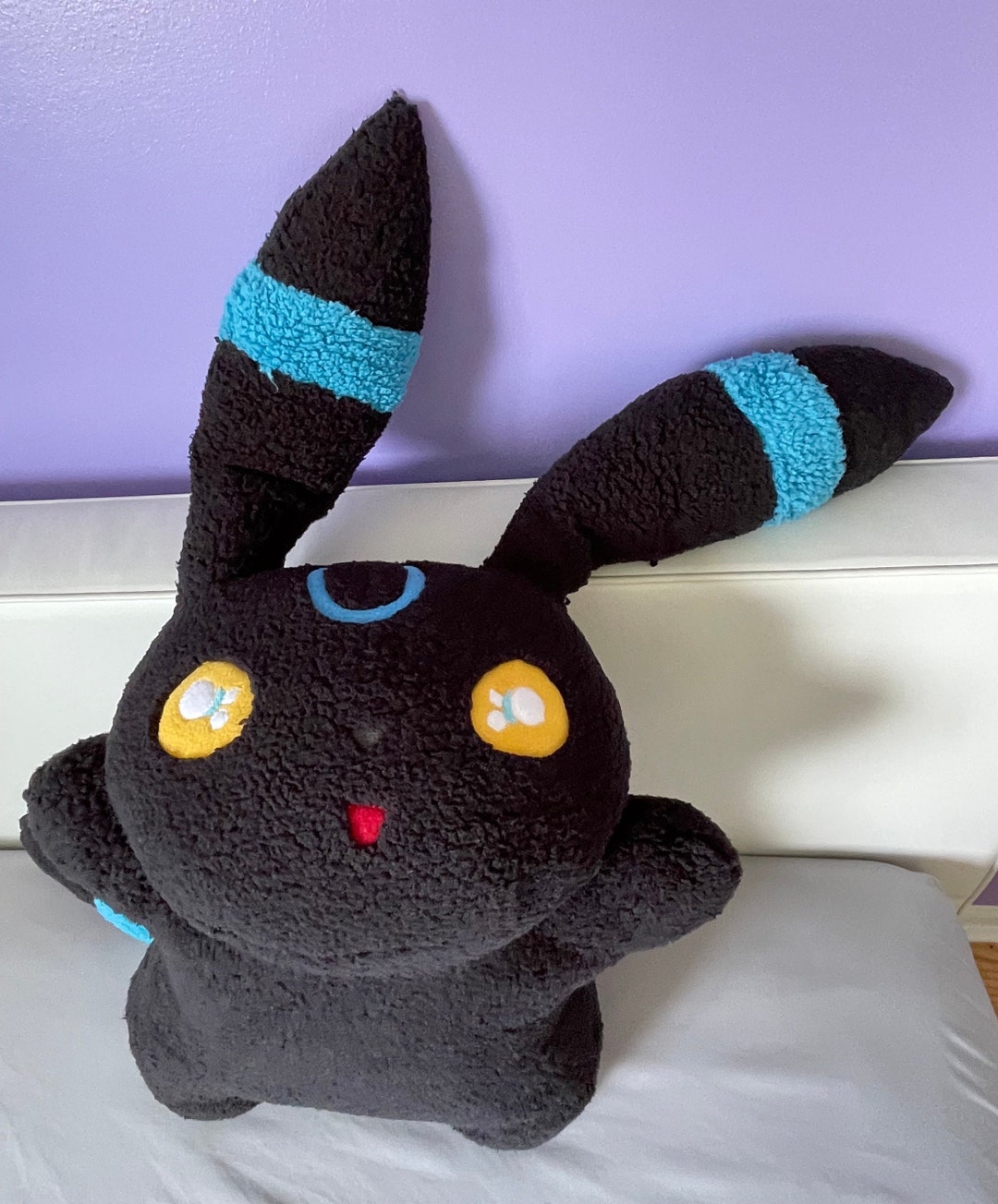 ONE DAY SALE Pokémon Shiny Umbreon Pillow Plushie Handmade Ultra Soft ...