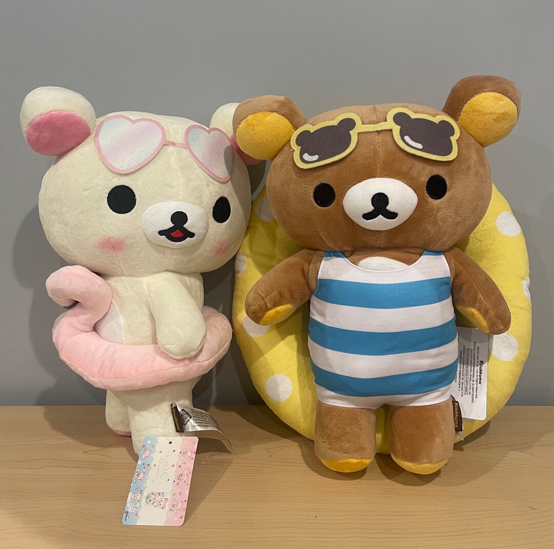 Brand New San-x Rilakkuma/korilakkuma Summer Swim Plush Bear - Etsy