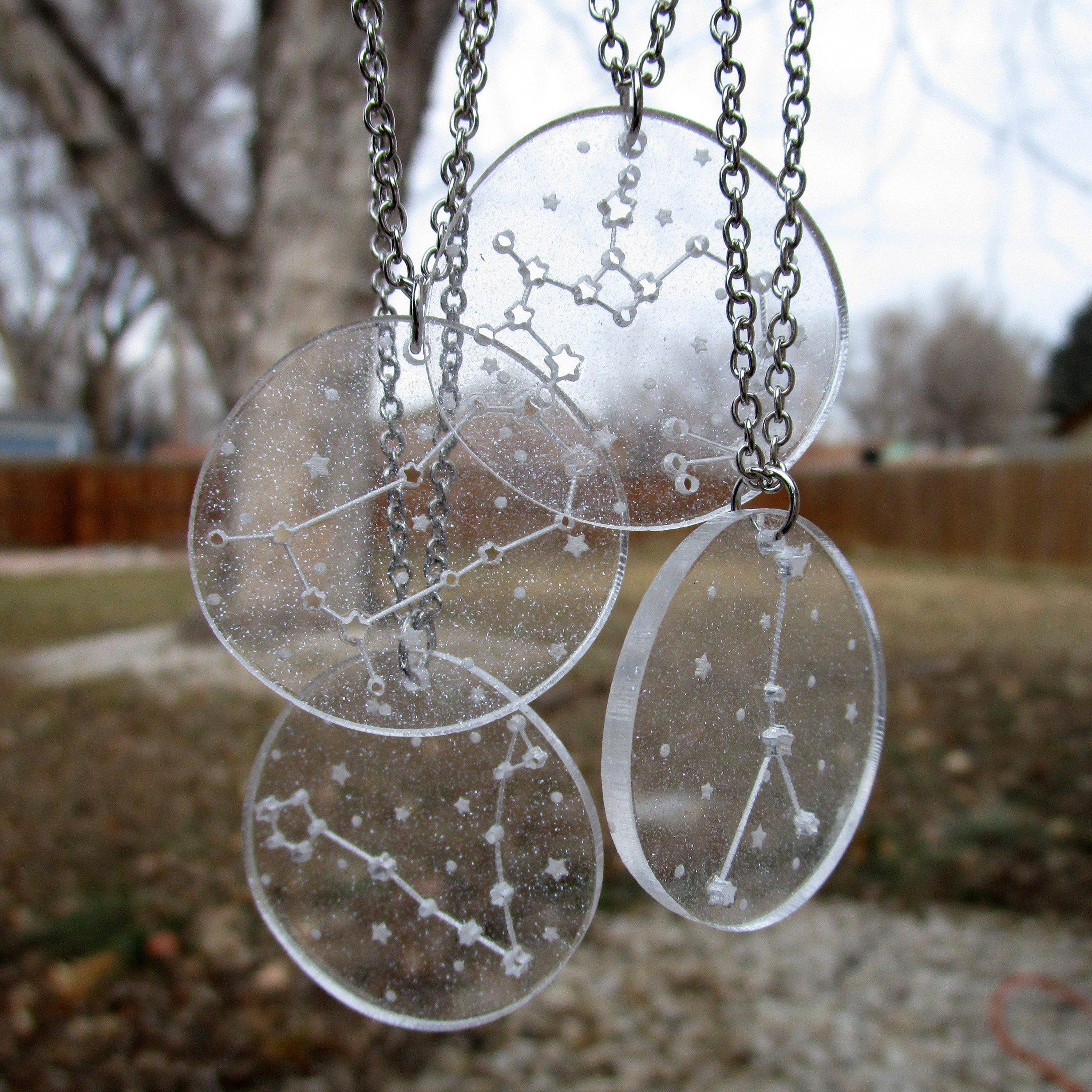 Zodiac Star Constellation Astronomy Sign Symbols Laser Cut Jewelry ...