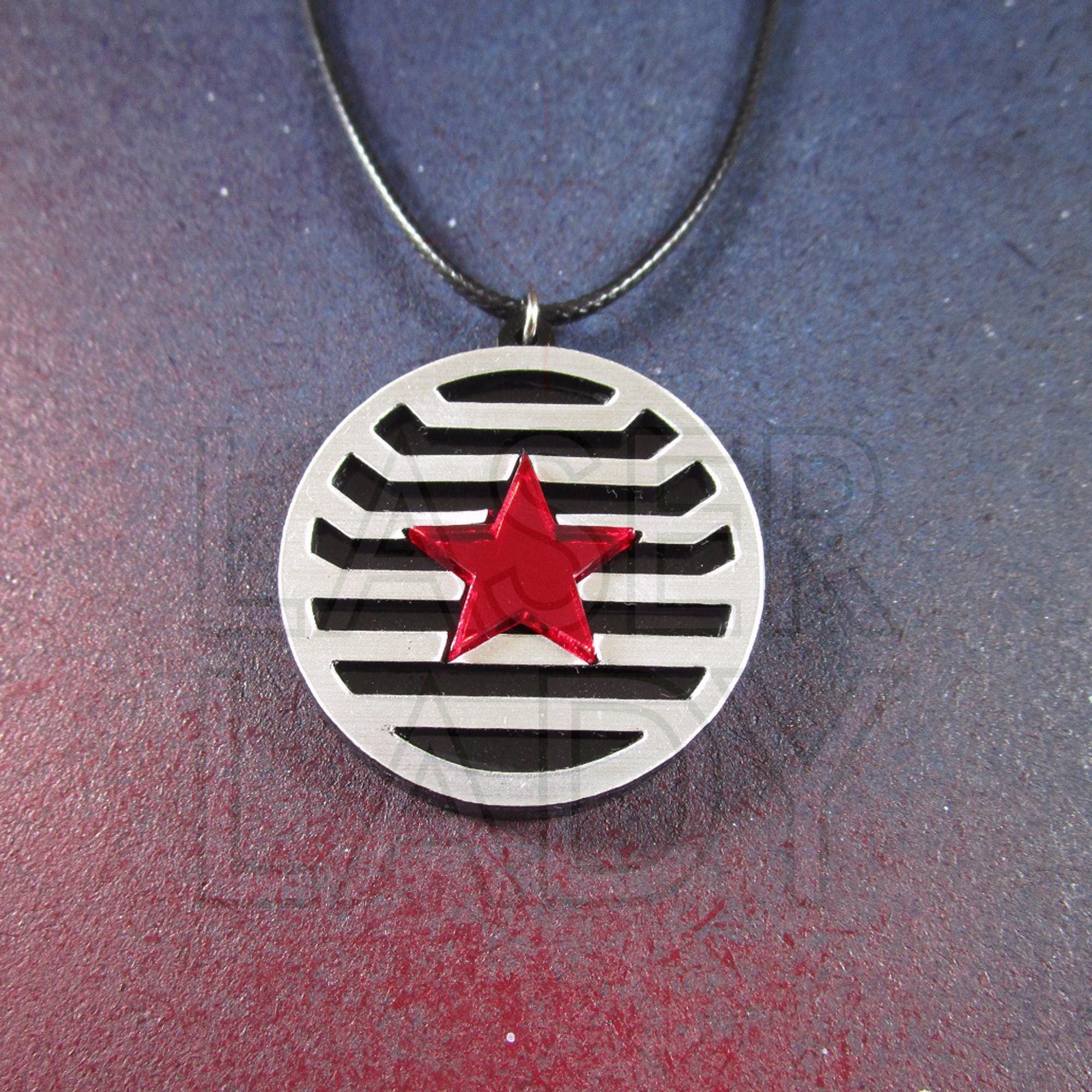 Superhero Bucky Winter Soldier Logo Emblem Pendant Jewelry Laser File ...