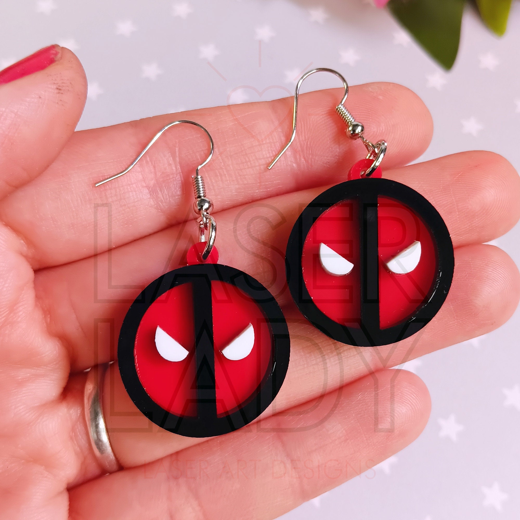 Comic Con Dead Face Logo Laser Cut Layered Jewelry Vector File ~ .PDF ...