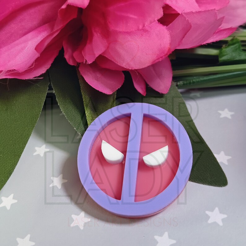 Comic Con Dead Face Logo Laser Cut Layered Jewelry Vector File .PDF ...