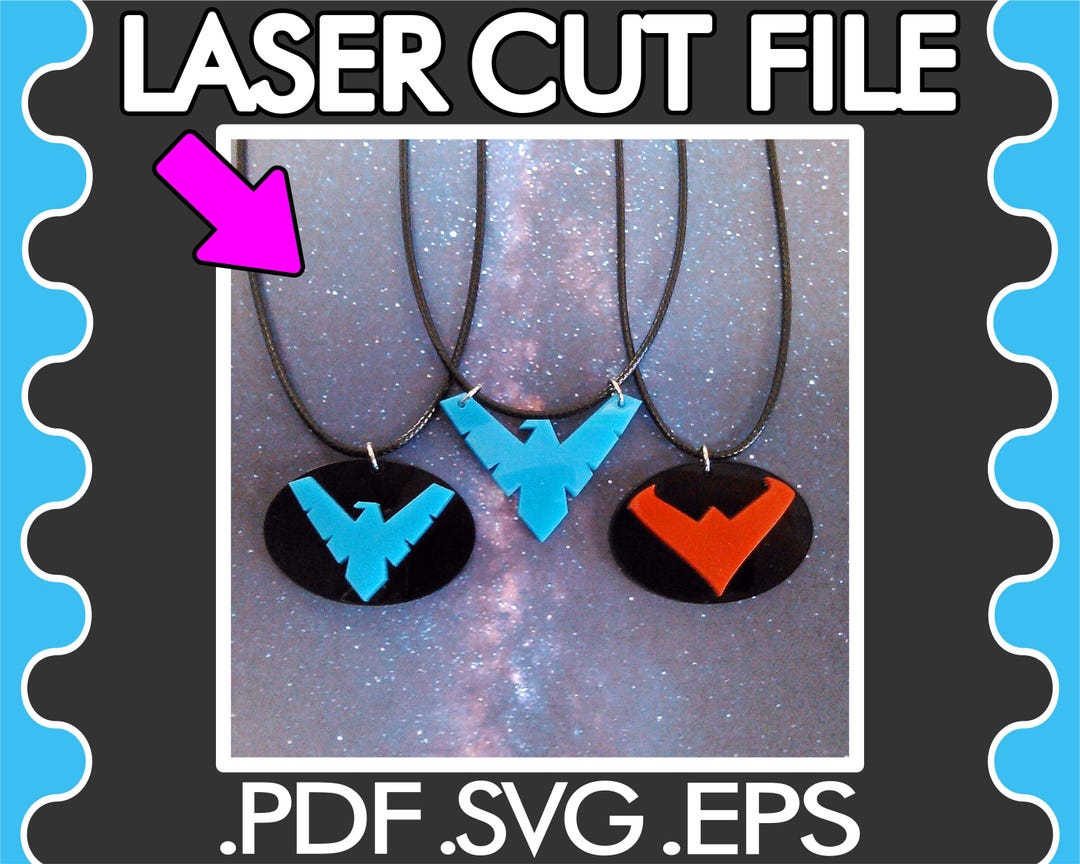 Superhero Nightwing Classic Bird New 52 Logo Emblem Jewelry Laser File ...