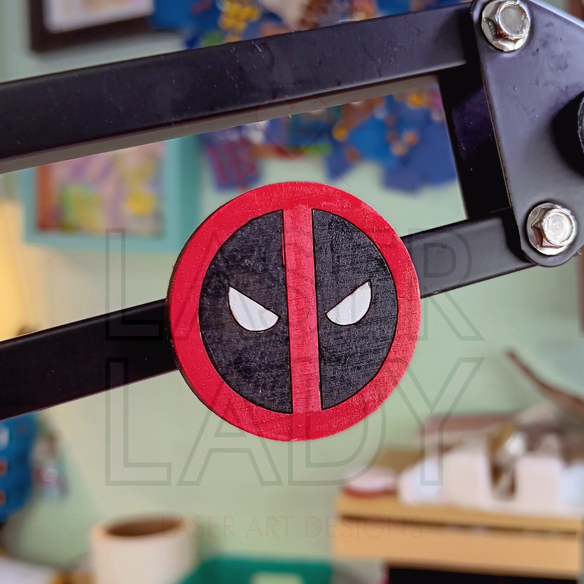 Comic Con Dead Face Logo Laser Cut Layered Jewelry Vector File .PDF ...