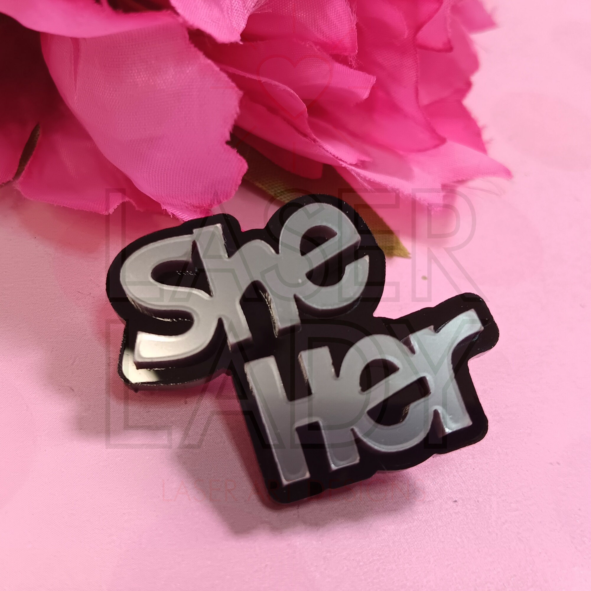 Pronoun Pins, Pendants & Earrings Jewelry Laser Cut File ~ .PDF .SVG ...