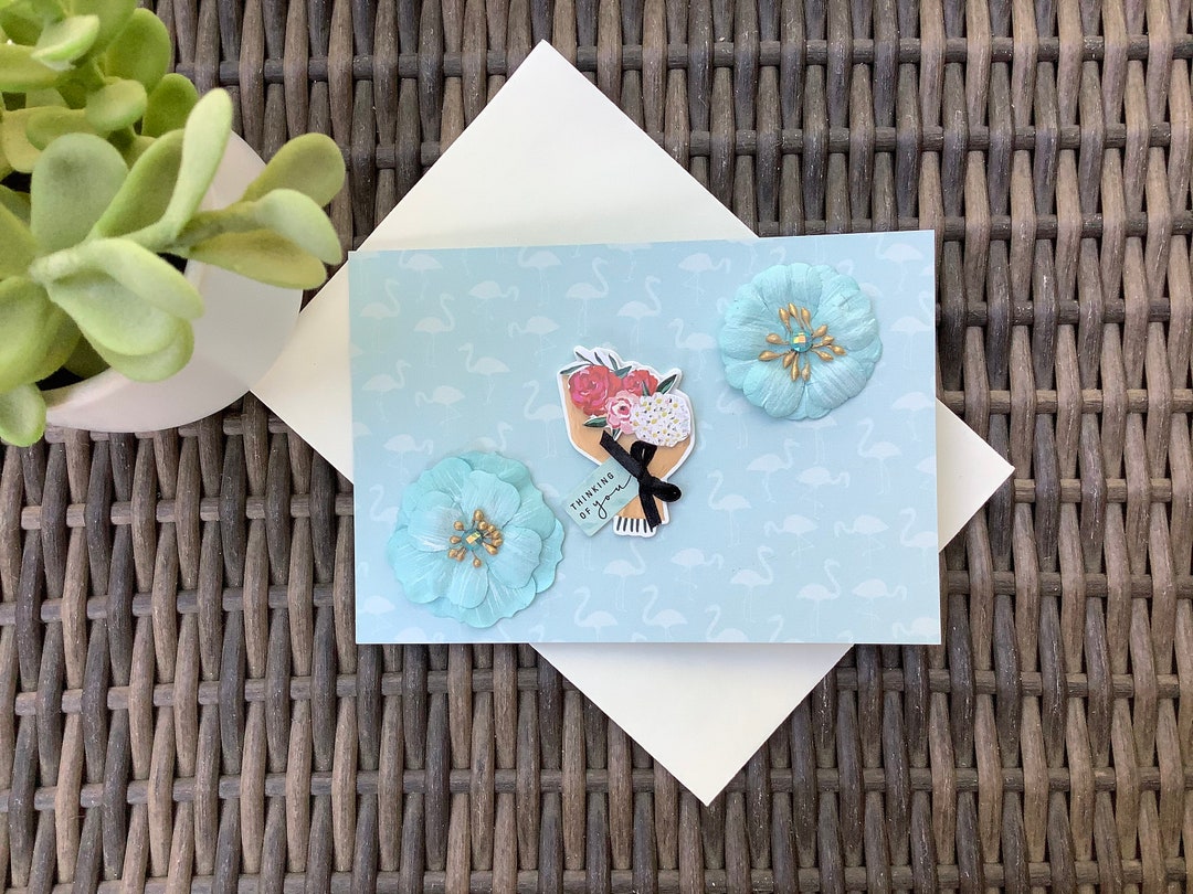 3D Thinking of You Card: Handmade Greeting Card - Etsy