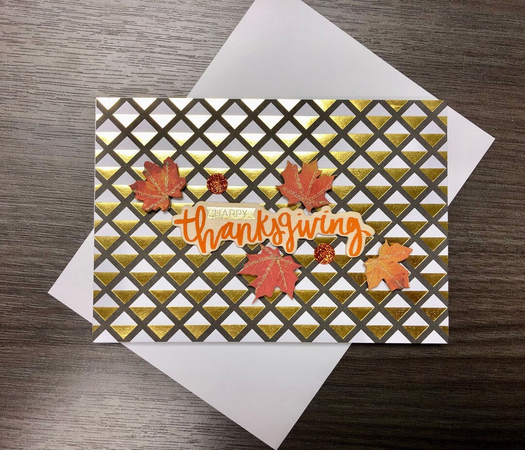 3D Thanksgiving Card, Handmade Holiday Card - “happy Thanksgiving” - Etsy
