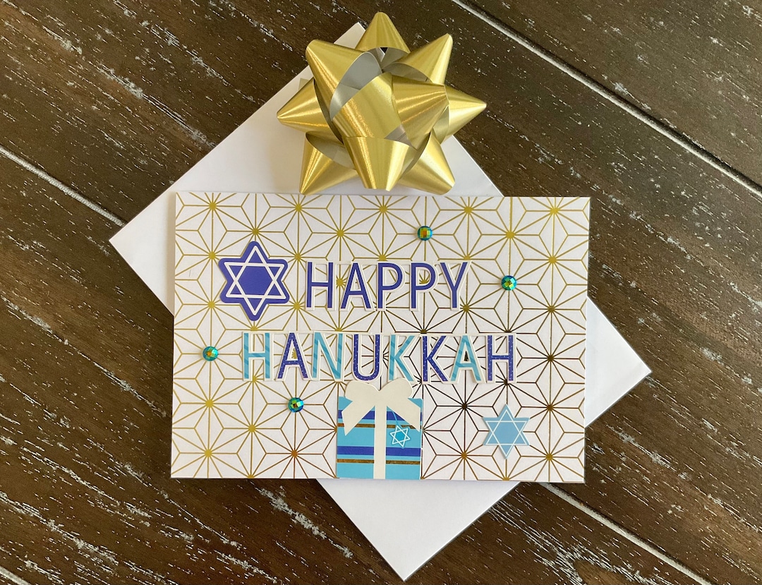 3D Hanukkah Card: Handmade Holiday Greeting - Etsy