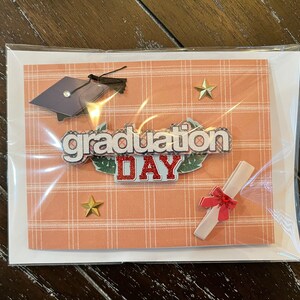 3D Graduation Card, Handmade Greeting Card - “graduation Day” - Etsy
