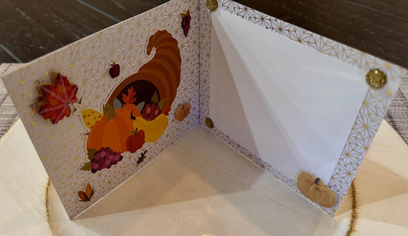 3D Thanksgiving Card, Handmade Greeting Card - “thankful” - Etsy