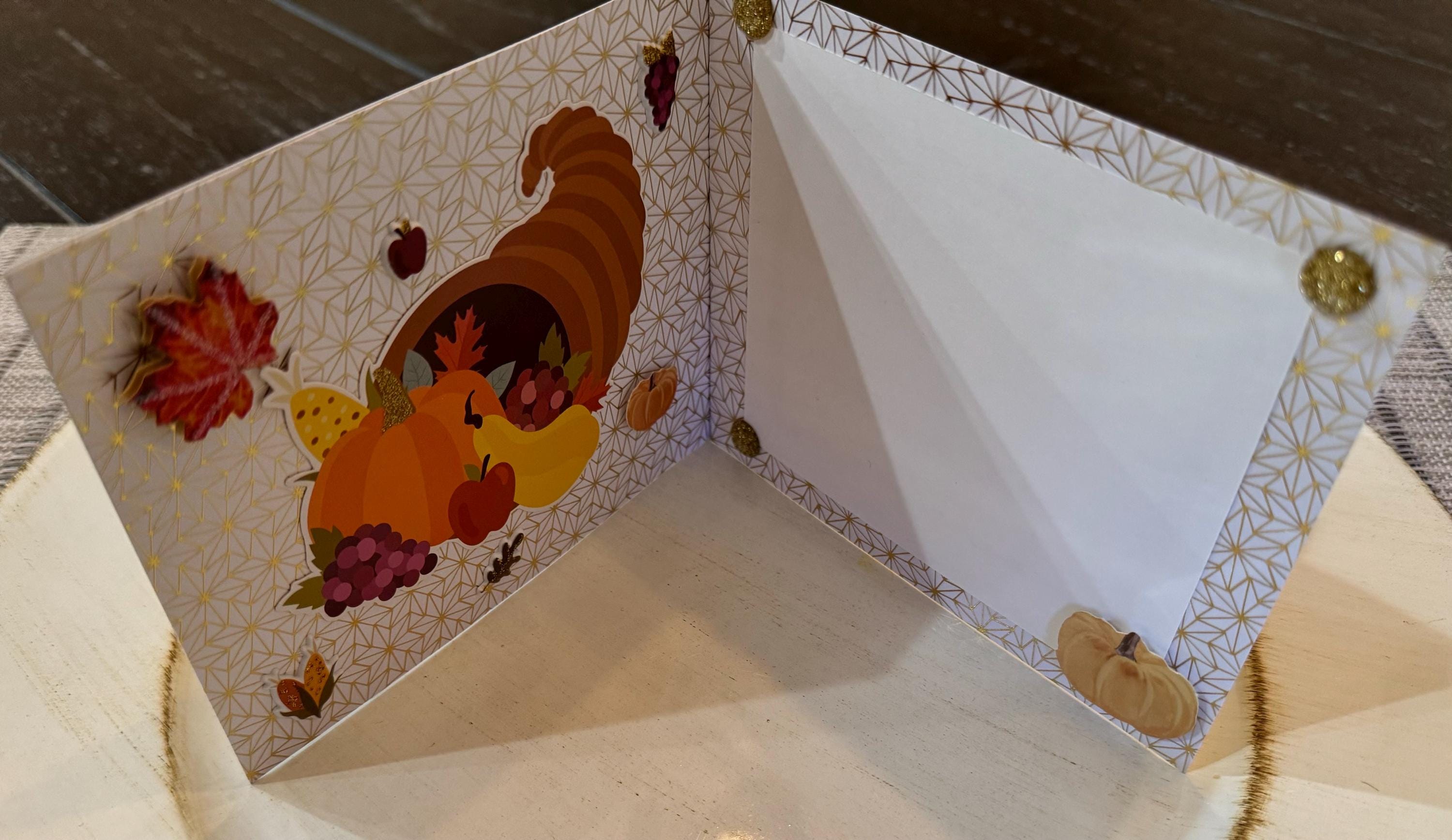 3D Thanksgiving Card, Handmade Greeting Card - “thankful” - Etsy