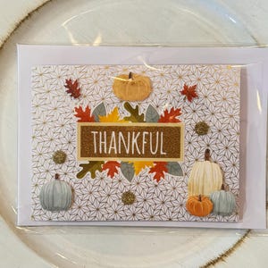 3D Thanksgiving Card, Handmade Greeting Card - “thankful” - Etsy
