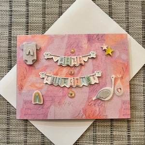 3D Baby Card, Handmade Greeting Card - “were Expecting!” - Etsy