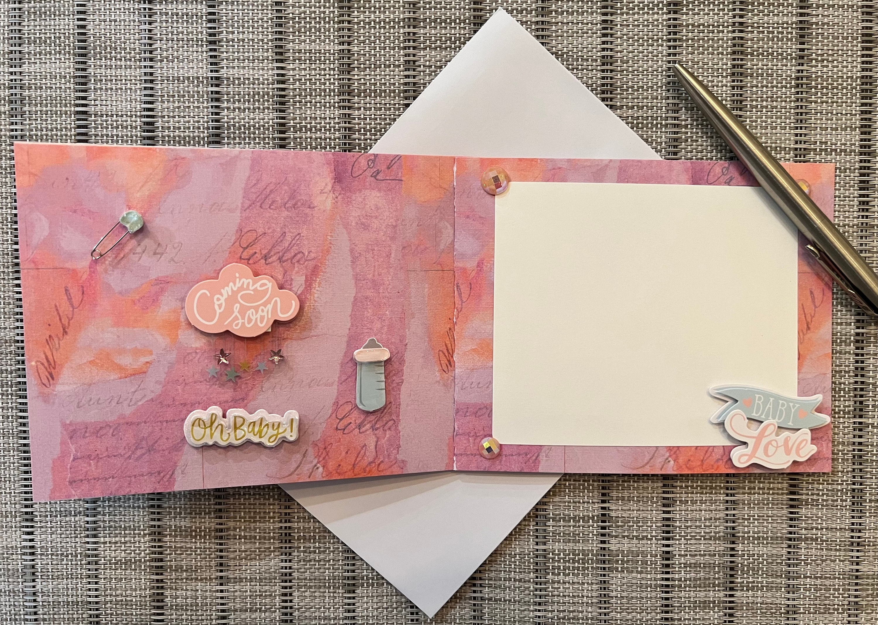 3D Baby Card, Handmade Greeting Card - “were Expecting!” - Etsy