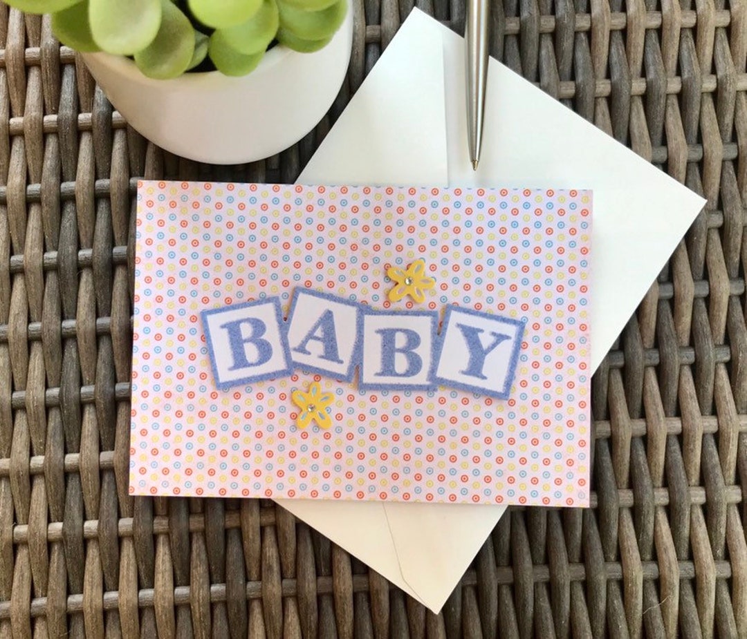 3D Baby Card, Handmade Greeting Card - "baby" - Etsy