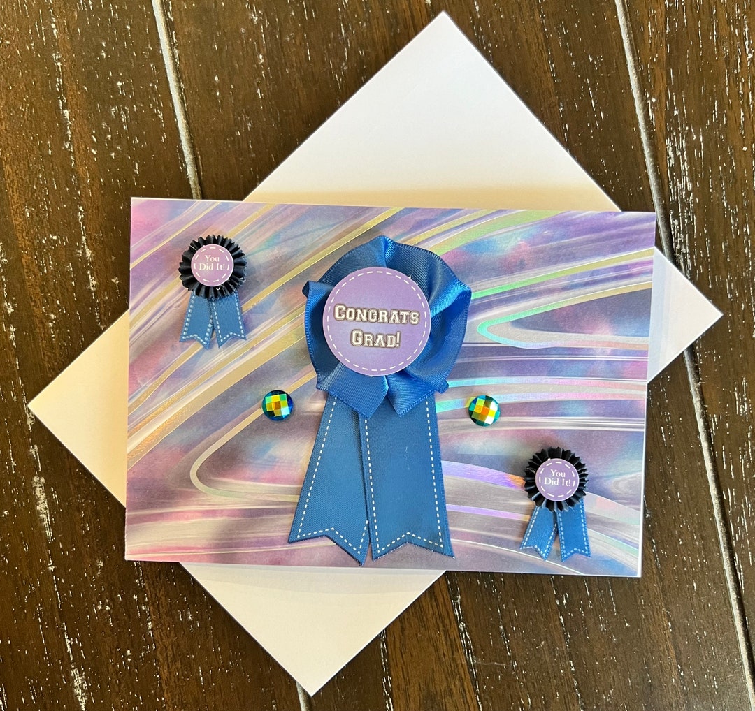3D Graduation Card, Handmade Greeting Card - “congrats Grad” - Etsy
