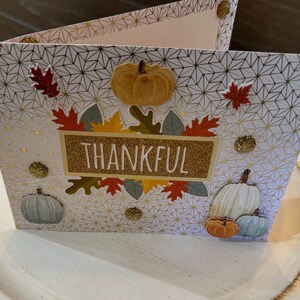 3D Thanksgiving Card, Handmade Greeting Card - “thankful” - Etsy