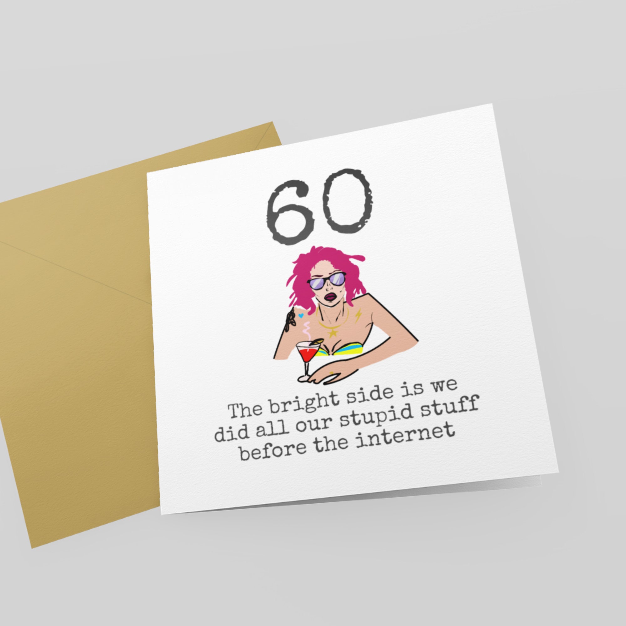 Funny 60th Birthday Card for Women / Sixtieth Birthday Card for Her ...