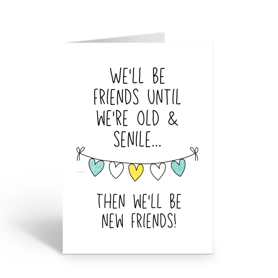 Birthday Card For A Friend Best Friend Birthday Card Funny Etsy UK