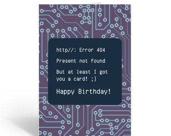 Humorous Computer Not Working Birthday Card Annoying - Etsy UK