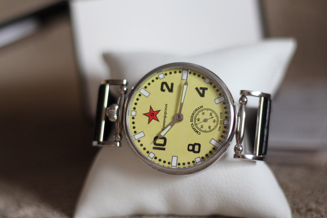 Mens Wrist Watch Molnija Komandir Cal.3602, Watch for Men, Ussr Watch ...