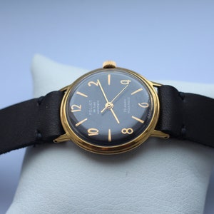 Poljot De Luxe Automatic Wrist Watch 29 Jewels / Vintage USSR Gold-plated AU20 - Etsy