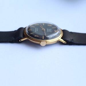 Poljot De Luxe Automatic Wrist Watch 29 Jewels / Vintage USSR Gold-plated AU20 - Etsy
