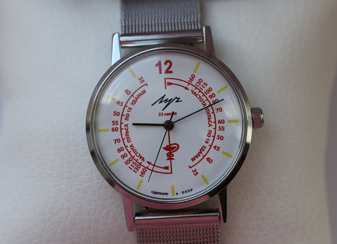 Medical Watch Luch Pulsometer Watch Pulse Meter Scale, Gift for Doctor ...