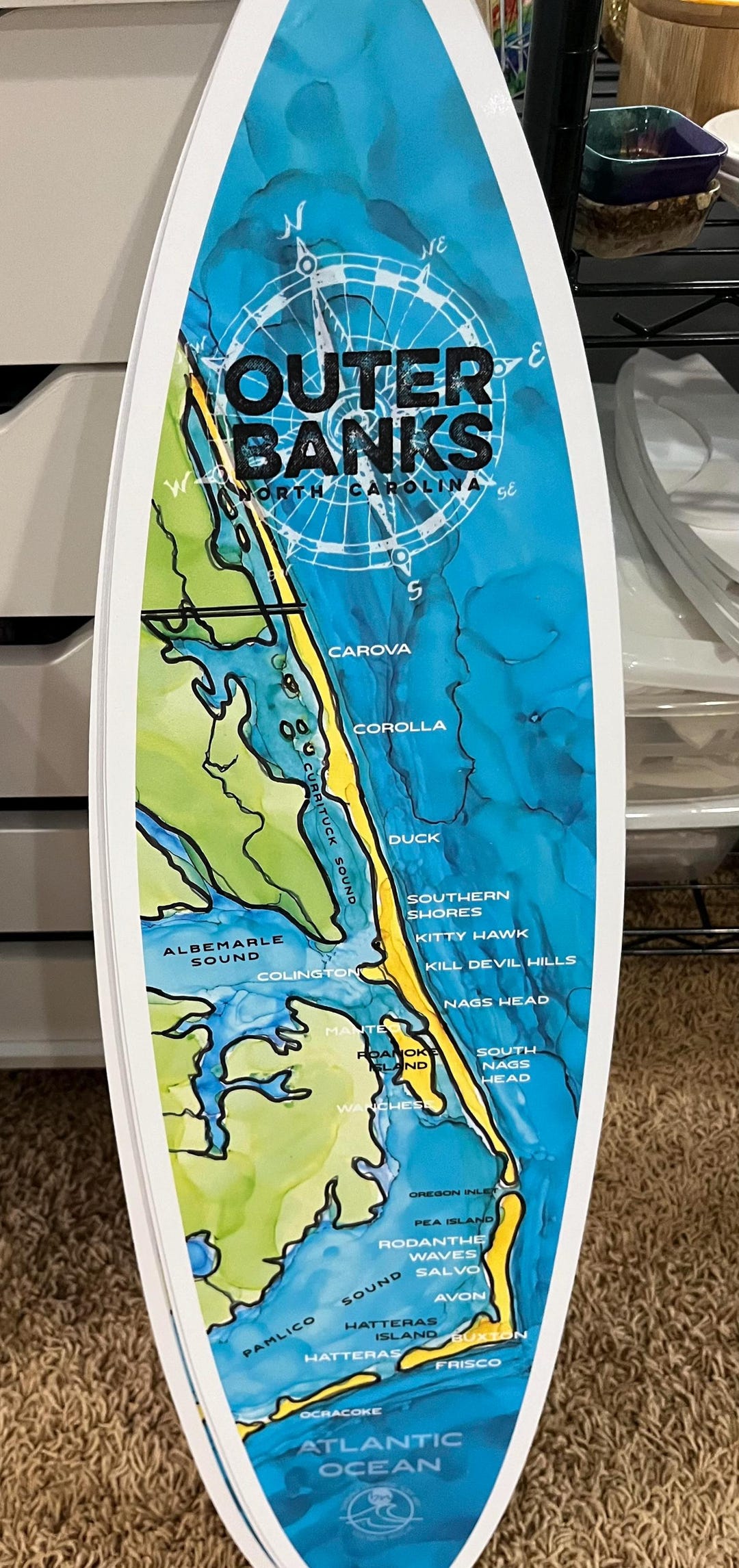 Metal OBX Map Short Board - Etsy