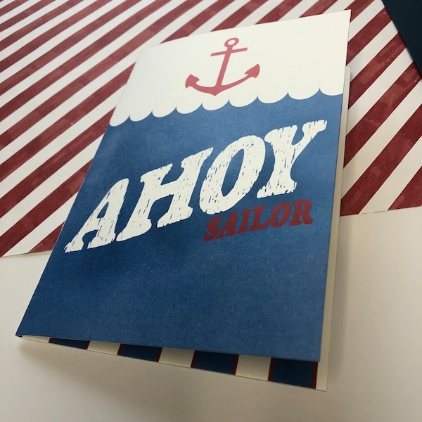 Ahoy Sign - Etsy