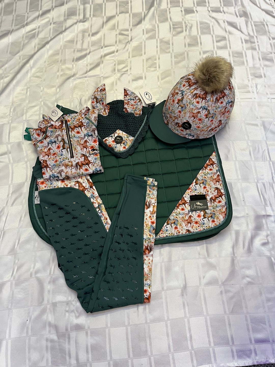 Equestrian Horse Riding Set With Horse Design Full Matchy Matchy Can't ...