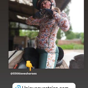 Equestrian Horse Riding Set With Stunning Horse Design Matchy Baselayer ...