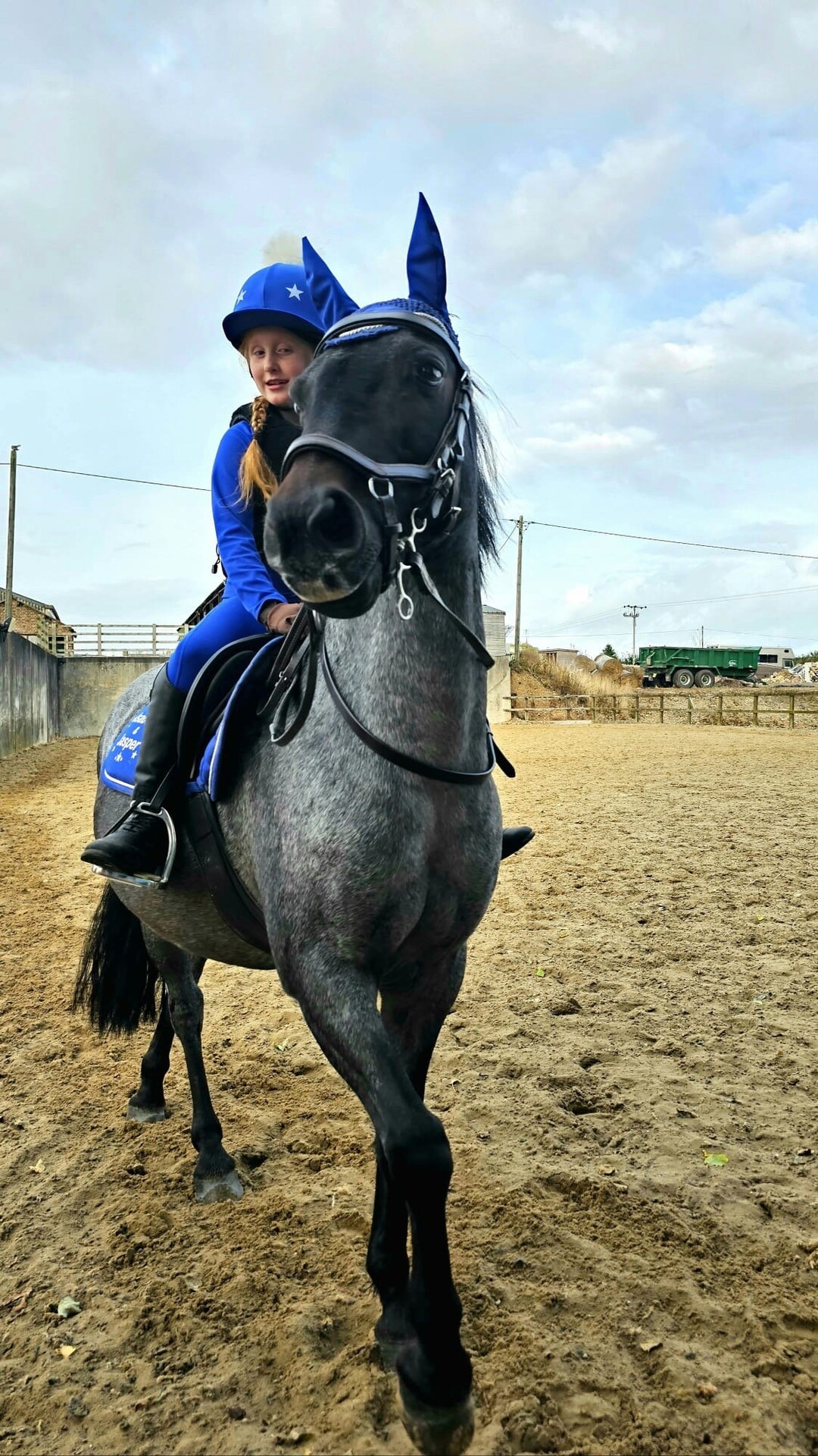 Equestrian Full Matchy Royal Blue Set Includes Base Layer Long & Short ...