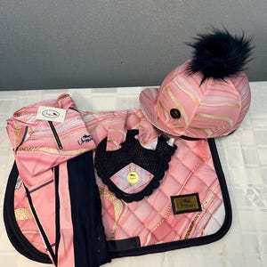 Equestrian Horse Riding Set Rose Gold Marble Print Full Matchy Matchy ...