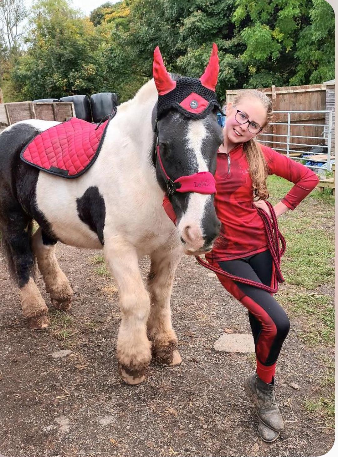 Equestrian Horse Riding Set Red Tie Dye Matchy for Adults or Children ...