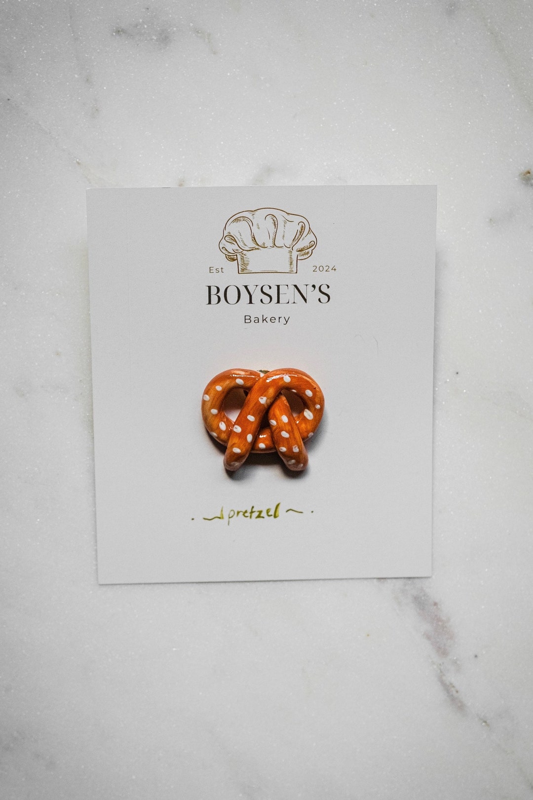Boysens Bakery Pretzel Pin/brooch - Etsy