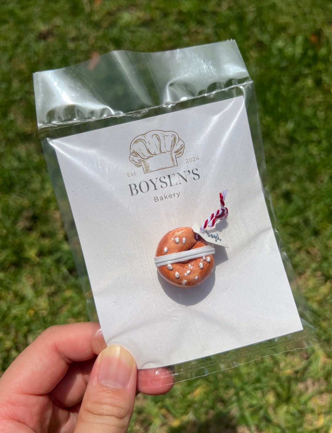 Boysens Bakery Sesame Bagel Keychain - Etsy Australia