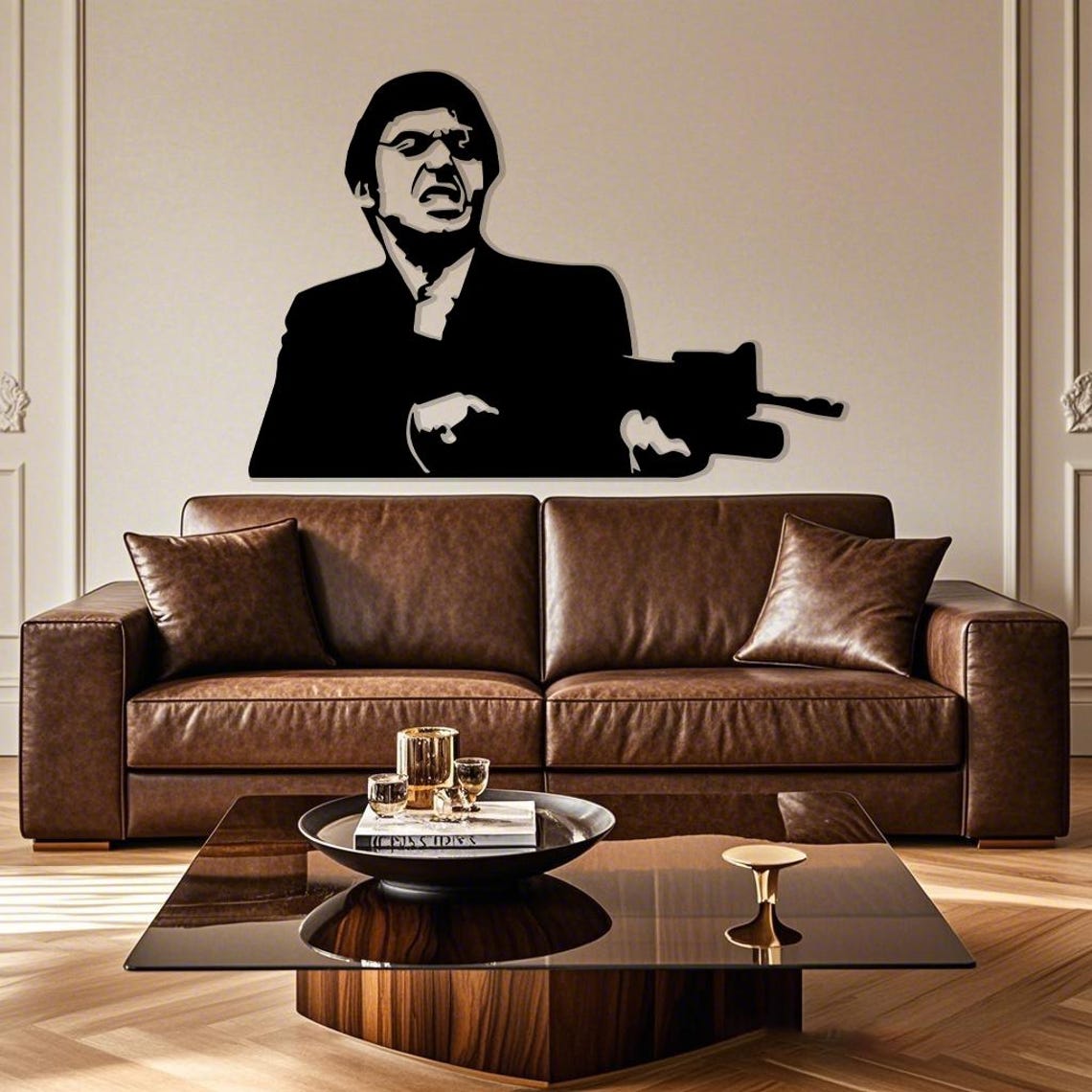 Scarface Laser Cut SVG PNG High-quality PDF Files | Wall Art ...