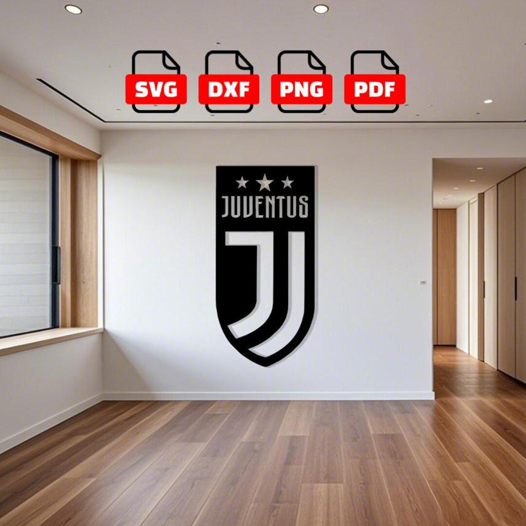 Juventus Logo | Stylish Football Club Logo Design | Svg, Png, Dxf, Pdf ...