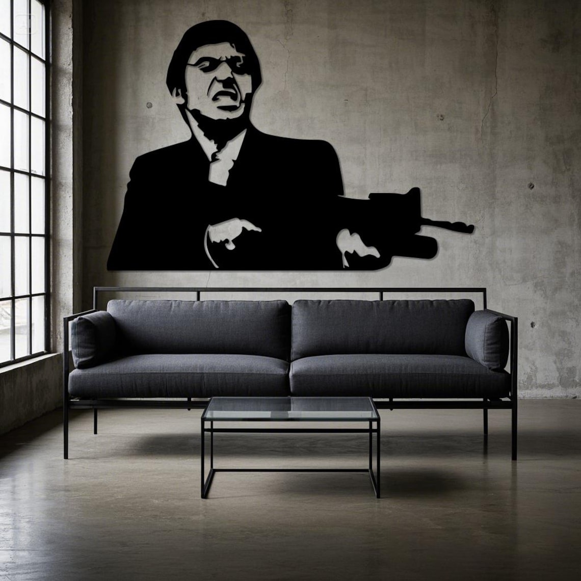 Scarface Laser Cut SVG PNG High-quality PDF Files | Wall Art ...